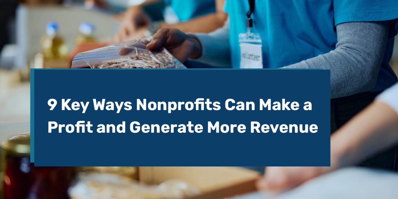 9 Key Ways Nonprofits Can Make a Profit and Boost Revenue